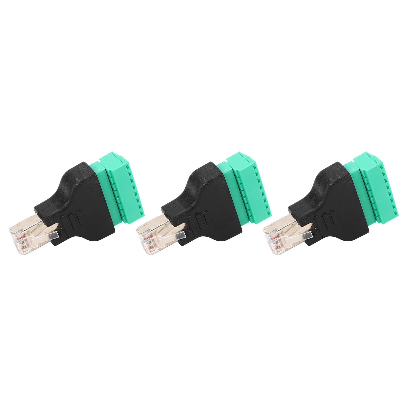 Adaptador de terminal de tornillo RJ45 de 3 Piezas Bling Bling conector ...