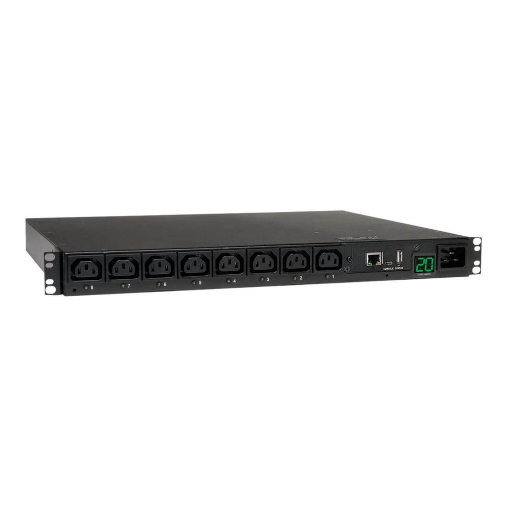 Tripp Lite PDU Switched 200V - 240V 3.2/3.8kW 20A C13 8 Outlet C20 L6 ...