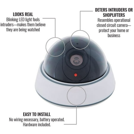 SABRE Home Security Burglar Deterrent—Fake Security Camera, Fake ...