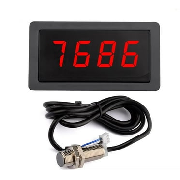 4Bit Digital Led Tachometer Rpm Speed Meter+Hall Proximity Switch ...