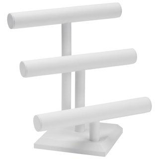 White Single 12 Peg Hook Counter Top Display Rack (Holds 3" x 5" Item ...