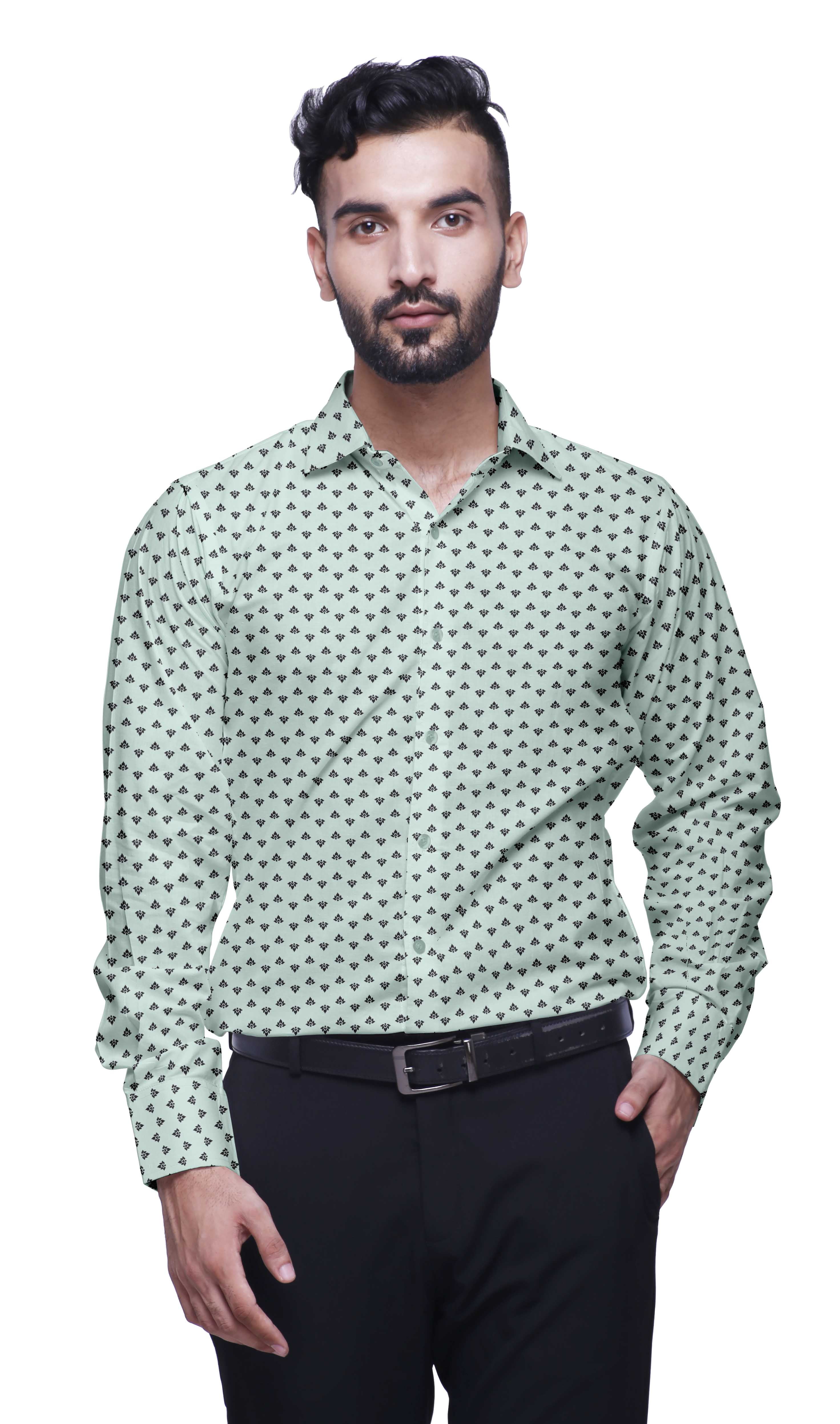 BESTMAN Long Sleeve Formal Shirt For Men Button Down Cotton Men Shirts ...