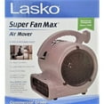 Lasko Room-Large Turbo 3-Speed Max Air Mover Floor Fan, Whole House Cooling with Outlets, SF-20 ...