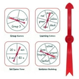 BAELLERT 1/2Pcs Large Arrow Spinner with Suction Cup Heavy Duty Pointer ...