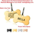 Dog Tag - Personalized Bone Shaped Dog Tags for Dogs, Stainless Steel ...