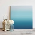 Blue Gradient Ombre Canvas Artwork Painting Art, Watercolor Blue Square ...