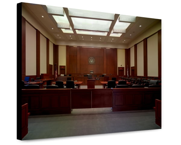 Canvas Print: New Courtroom, Federal Building And U.S. Courthouse ...