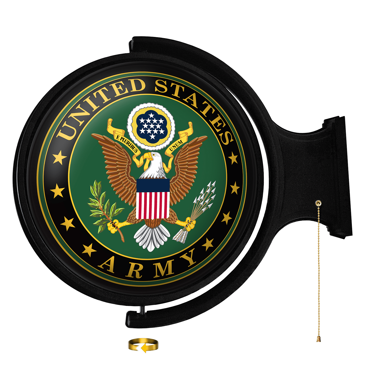 US Army: Original Round Rotating Lighted Wall Sign - Walmart.com