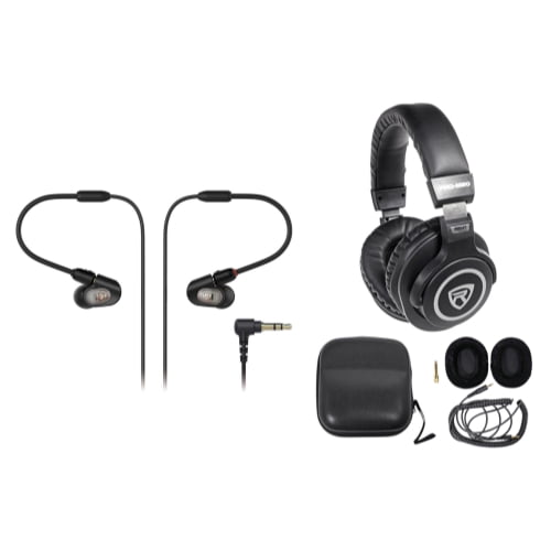 Audio Technica ATH-E50 Professional In-Ear Monitor Earbuds + Samson ...