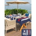 Baseball USA Flag Rectangle Outdoor Tablecloth with Umbrella Hole ...