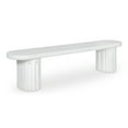 HomeStock Lakefront Luxury Outdoor Dining Bench White , Modern Bench ...