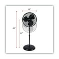 12" 3-Speed Oscillating Desk Fan, Plastic, White - Walmart.com