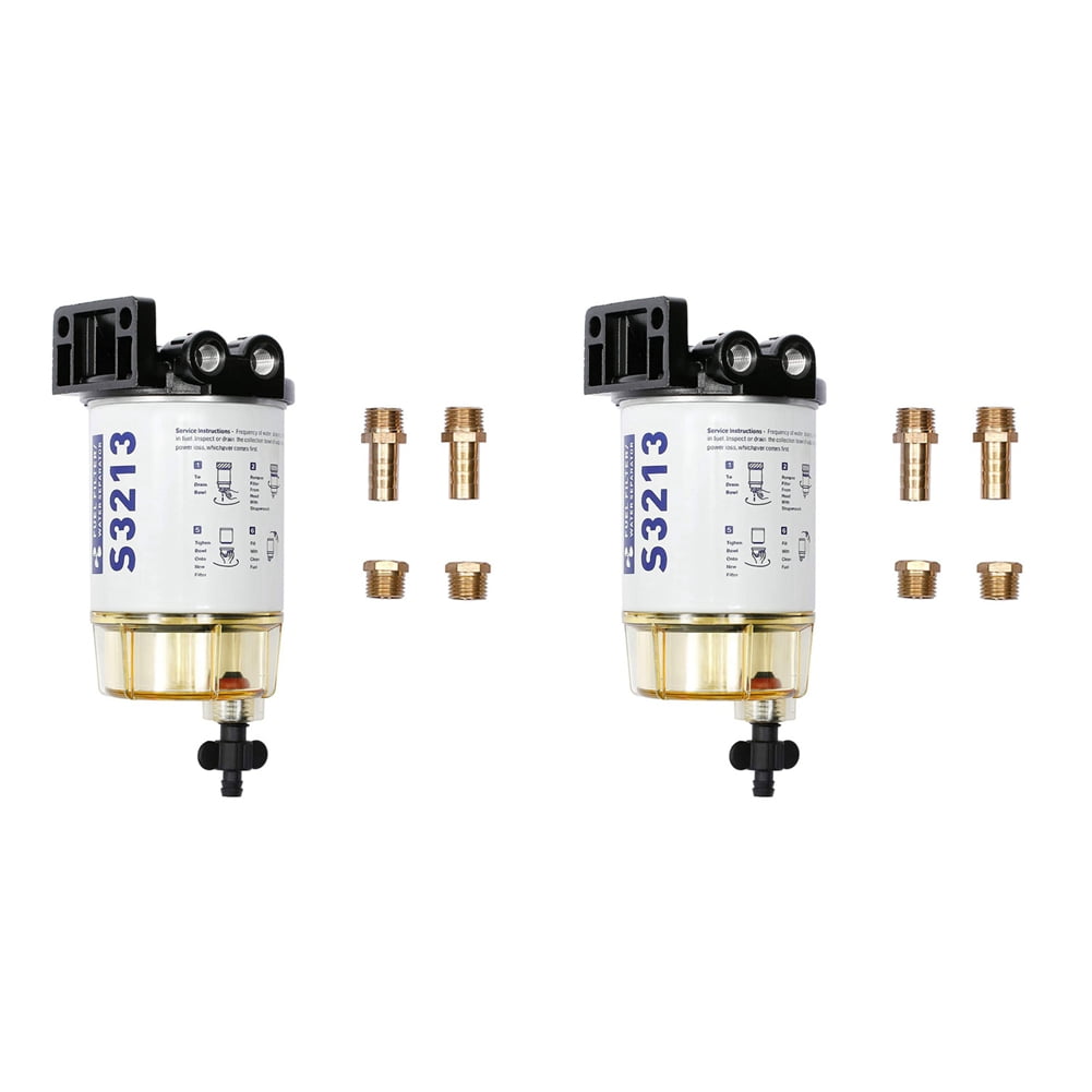 2X Conjunto de Filtro Separador de Agua Y Combustible S3213 para Motor ...
