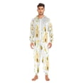 1-Pack Onesie Adult Hooded Pajamas, Soft Fleece Full Zip One Piece ...