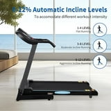 MaxKare Treadmill with Auto Incline Folding Treadmill 12Level Incline 2 ...