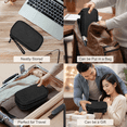 Travel Cable Organizer Pouch, Double-Layer Tech Pouch with 8 ...