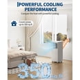 TROPOW Portable Air Conditioner, 8,000 BTU, Cools Up to 350 Sq.Ft ...