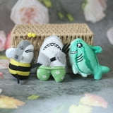 JANGSLNG 12cm Shark Plush Pendant Creative Lovely Watermelon Shark Bee ...