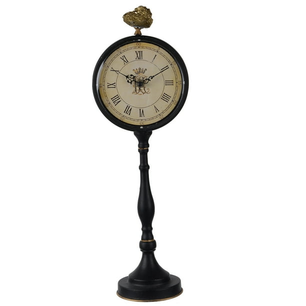Classic Tall Pedestal Clock, Black - Walmart.com