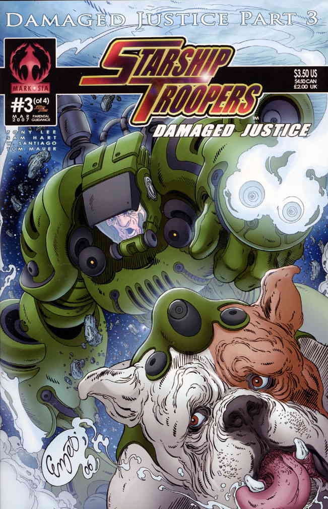 Starship Troopers: Damaged Justice #3A VF ; Markosia Comic Book ...