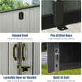 Domi Outdoor Living 6x11 FT Resin Storage Shed with Windows and ...