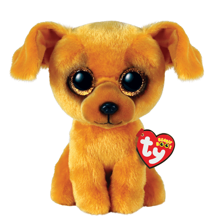 TY Beanie Boos - ZUZU the Brown Dog (Glitter Eyes) (Regular Size - 6 ...