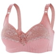 Agkizg Plus Size Bras for Women Push Up Solid Color Side Support ...