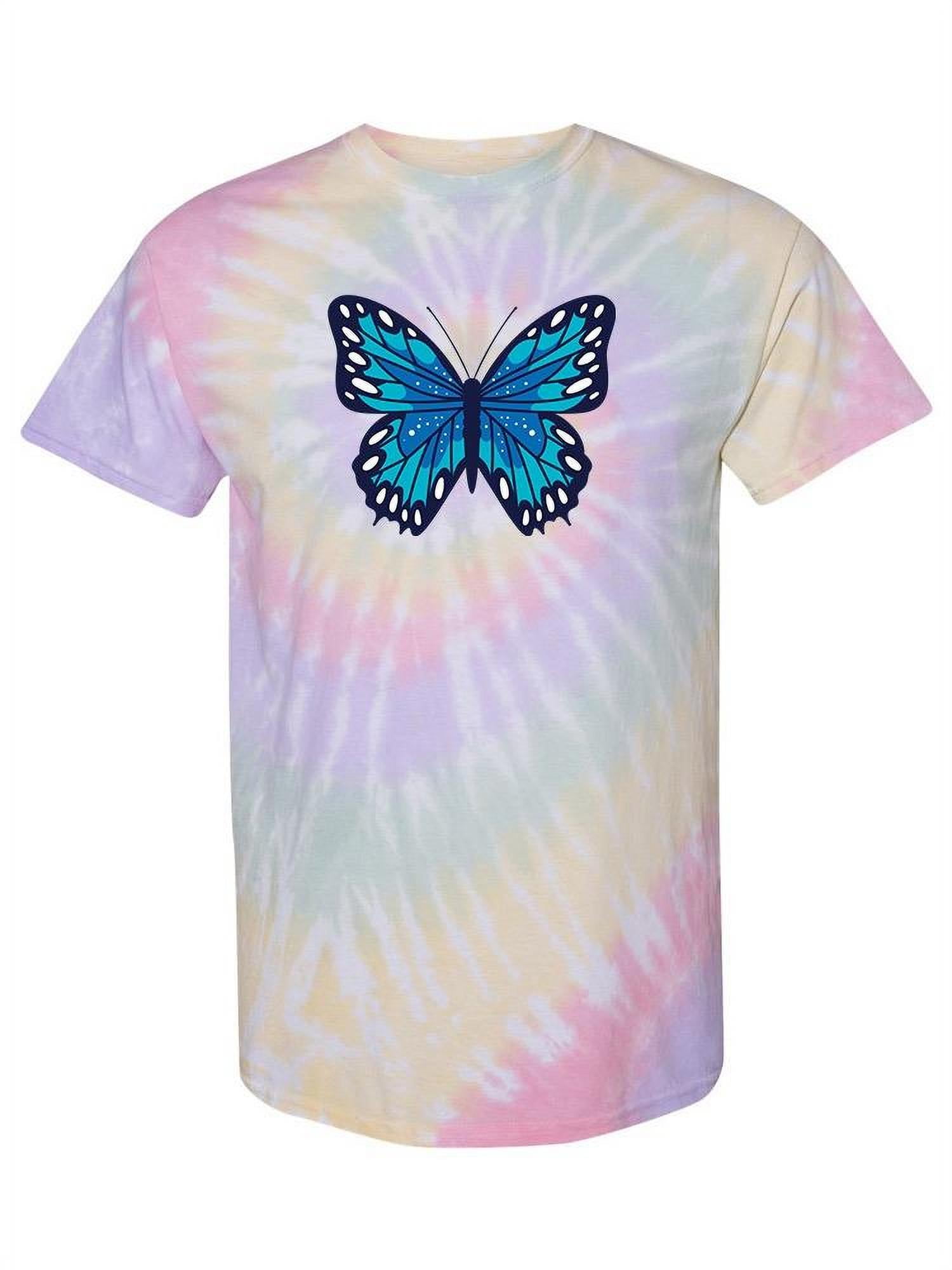 Cute Blue Butterfly Tie-Dye Spiral Women -Smartprints Designs, Female ...