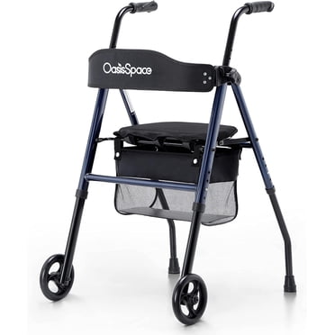 Oasisspace Upright Rollator Walker Stand Up Rollator Walker With Seat