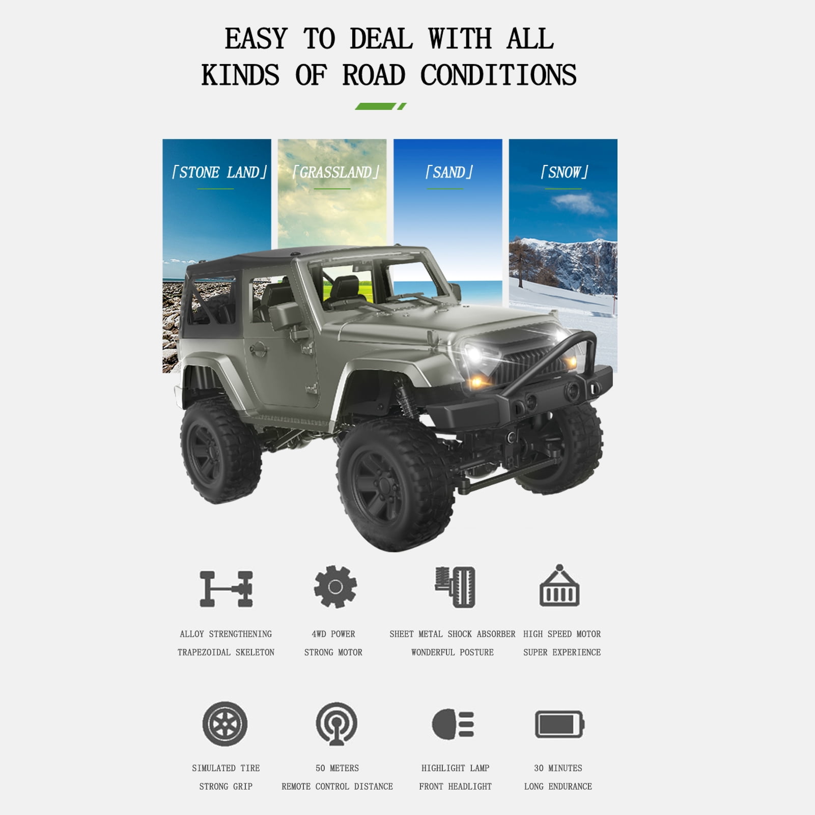 Buy GoolRC RC Car 2.4GHz Off-Road Car 1/14 Racing Car Remote Control ...