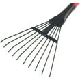 Bully Tools 8 in Shrub Rake, 10 Tines, 59-1/2 in L Fiberglass Handle ...