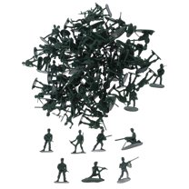 "8 Piece Assorted 4"" Plastic Army Men Set, Large Action Military Toy ...