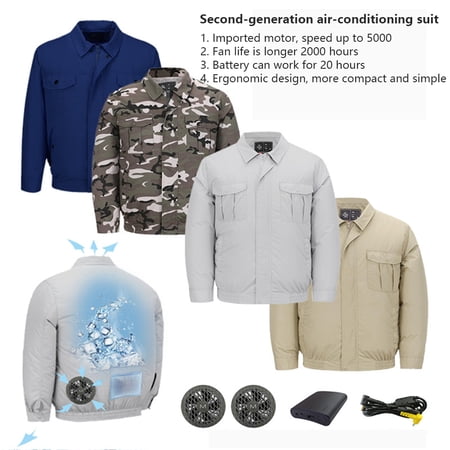 Outdoor Cooling Coat High Temperature Working Environment Overalls Air ...