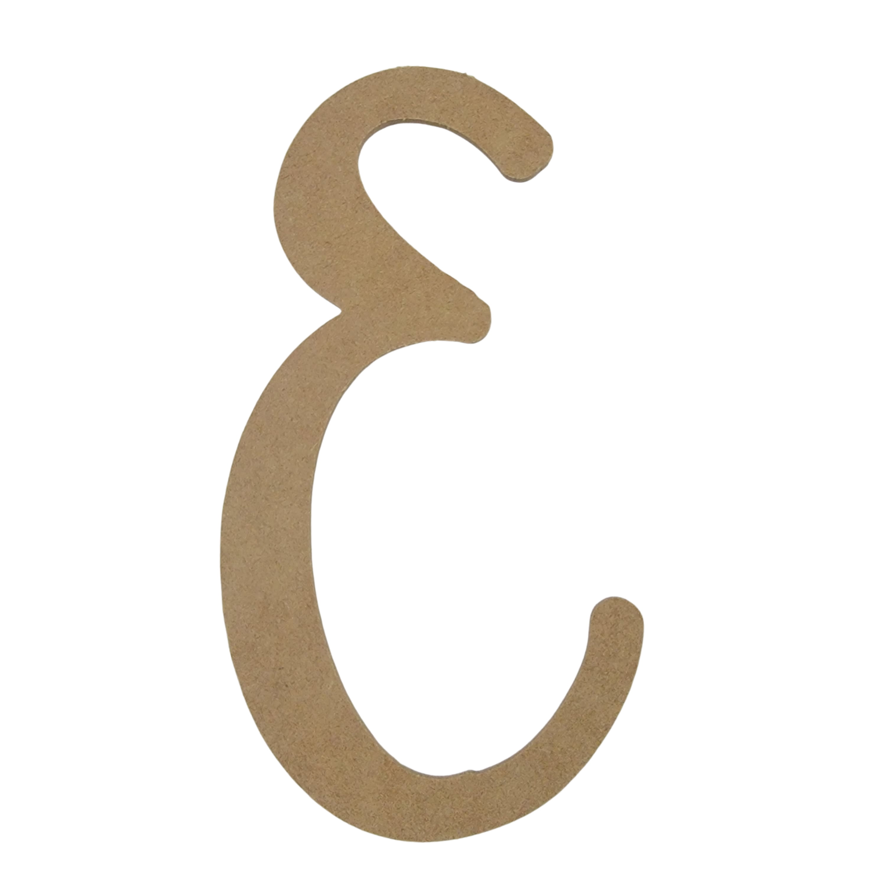 Wooden Letter Unfinished, Colleen Font, Craft Cutout - Walmart.com