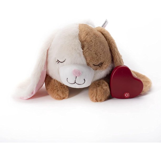 GFDYREE Heartbeat Puppy Toy with Pulse - Stuffed Rabbit Comfort Toy for ...
