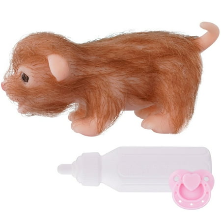 Reborn Puppy Doll 4 Inch Soft Silicone Dog Doll Realistic Doggy Doll ...