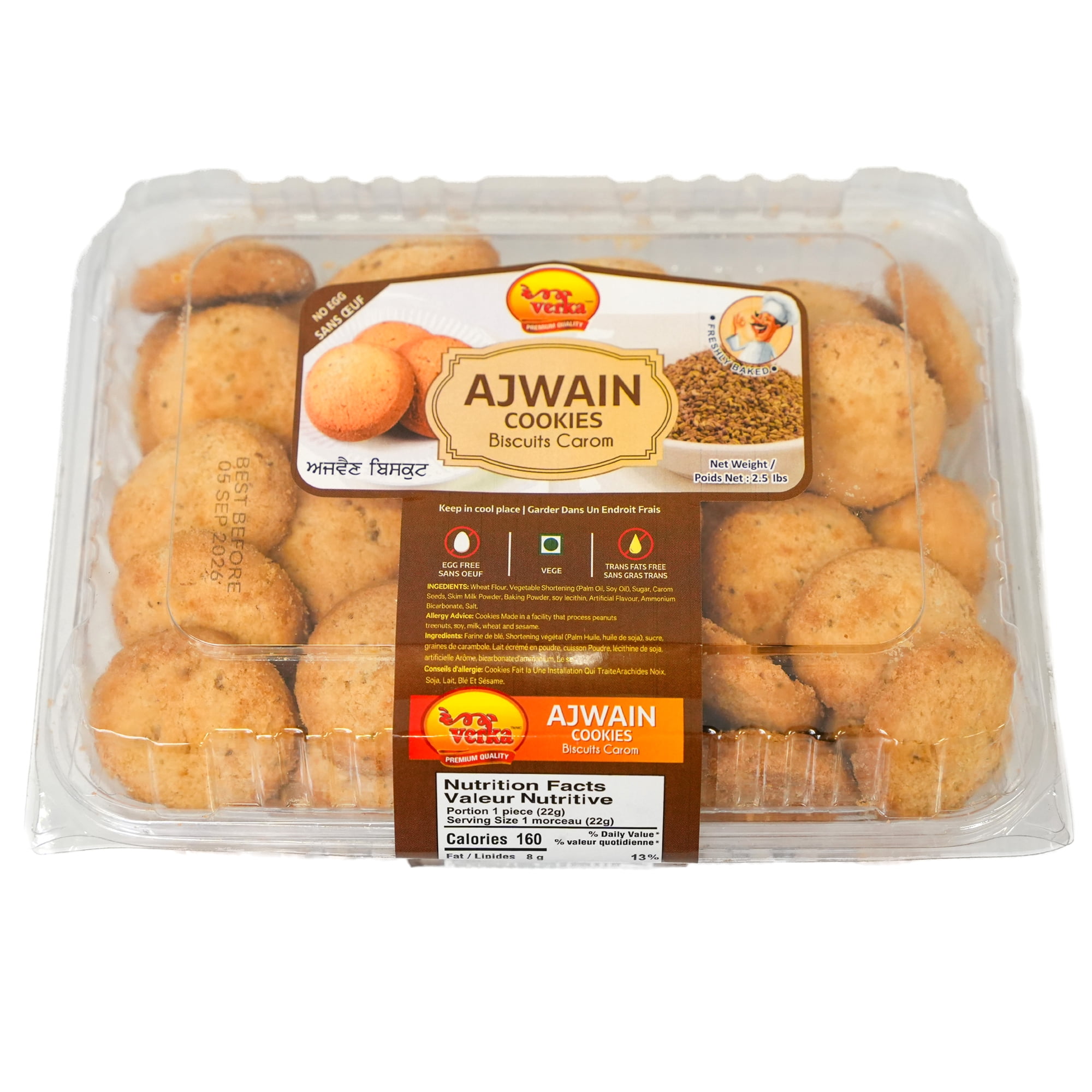 Click here for Verka Ajwain Cookies  2.5lbs 2.5 Lb prices