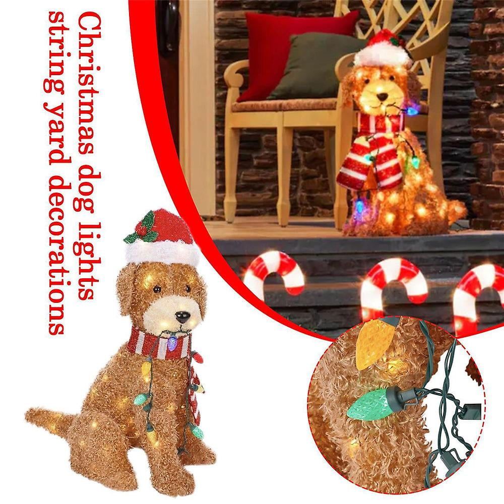 Click here for Shanjiang Christmas Goldendoodle Dog With Light St... prices