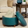 HomePop Large Leatherette Storage Ottoman, Multiple Colors - Walmart.com