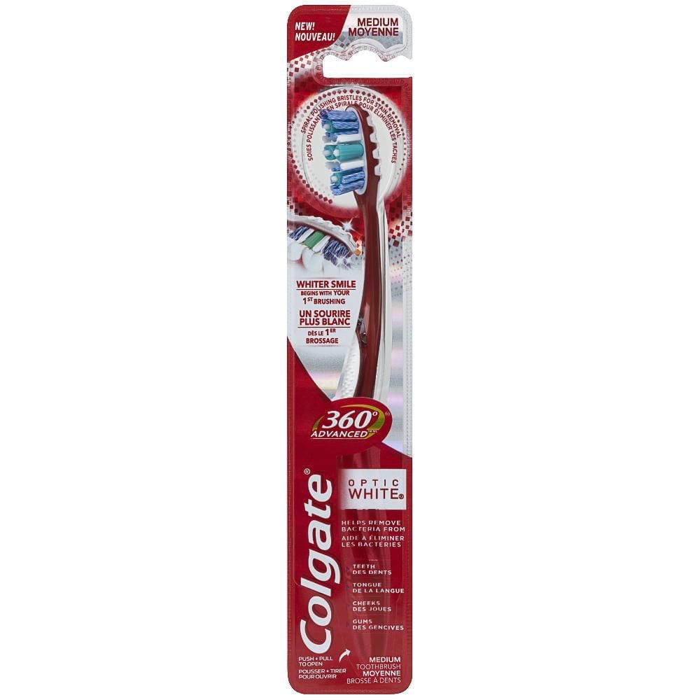 Click here for Colgate 360 Advanced Optic White Toothbrush  Mediu... prices