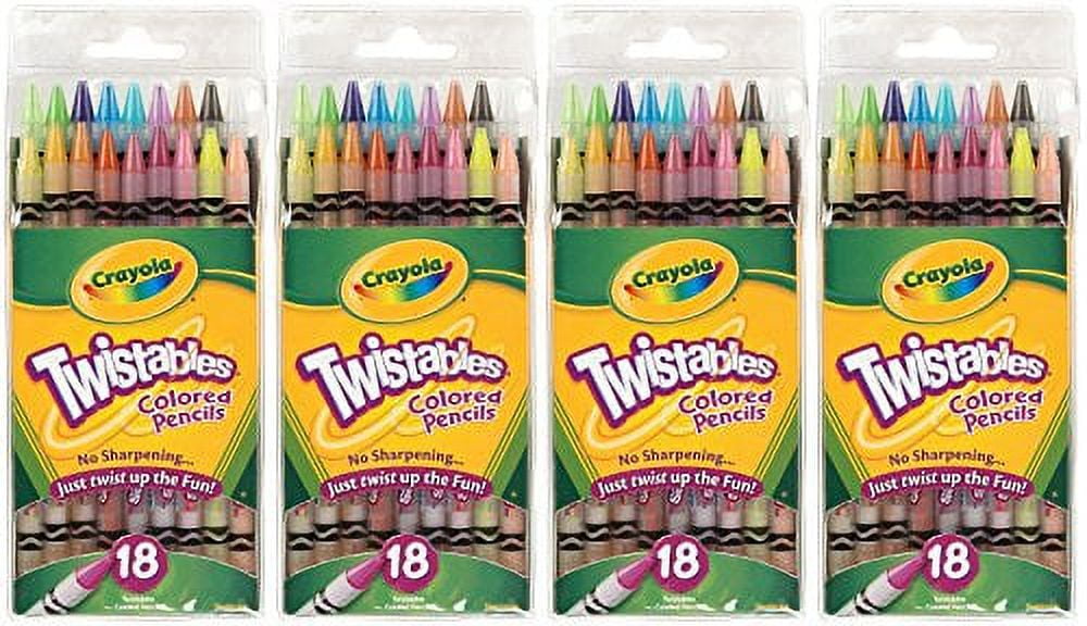 Lápices de colores Crayola Twistables sin afilar, 18 colores | Walmart ...