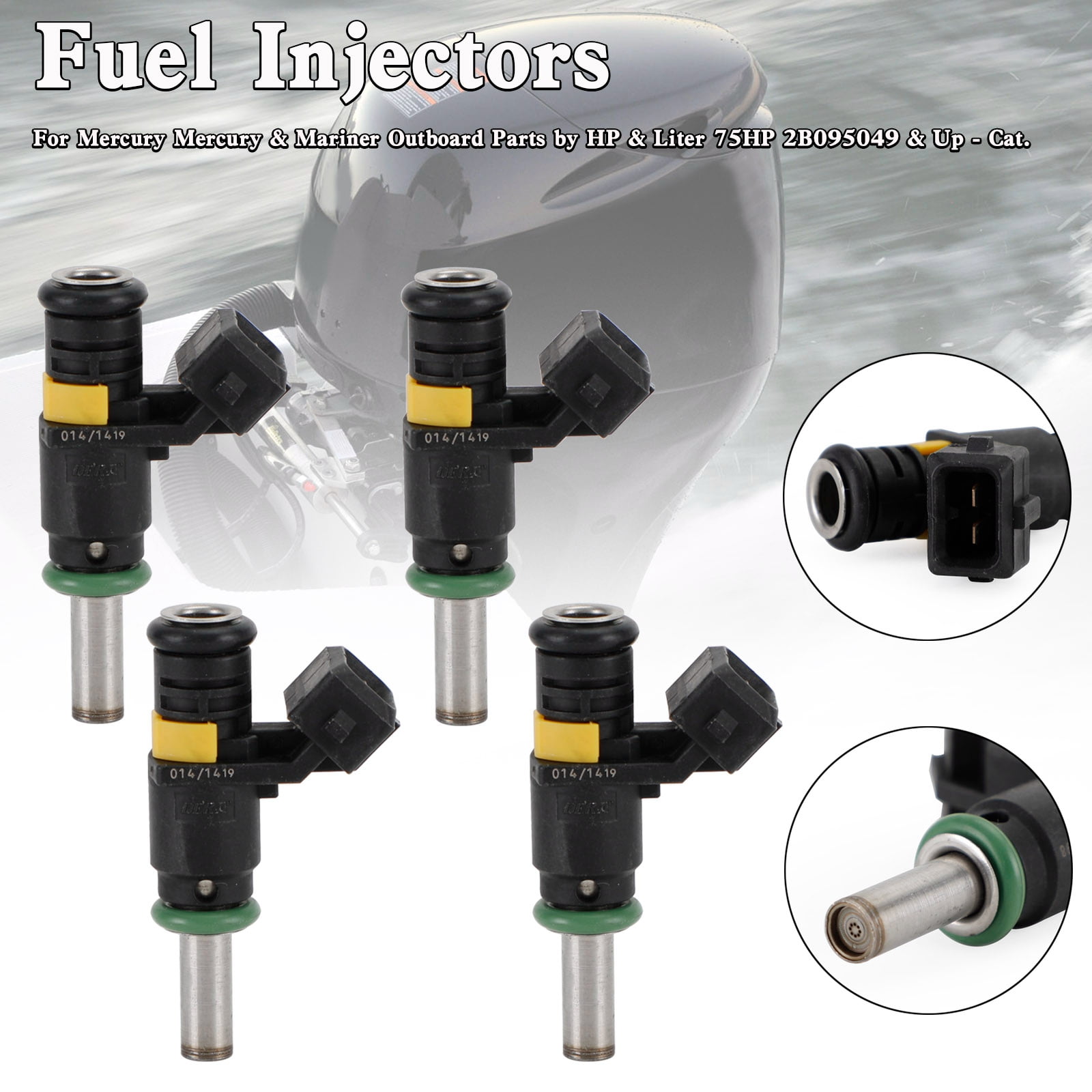 Click here for Motorgenic 4pcs 8m6002428 Fuel Injector For Mercur... prices