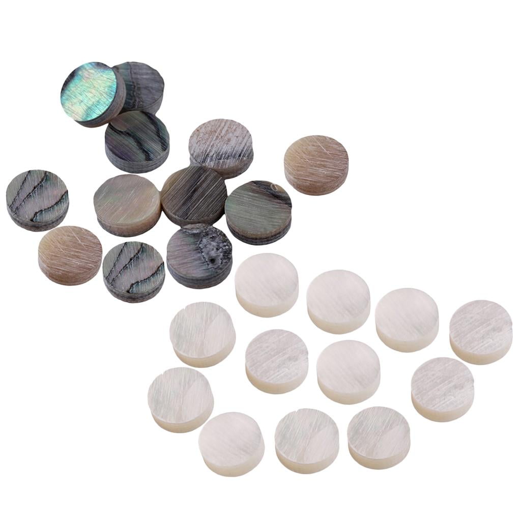 24x 6mm/0.23'' Fingerboard Inlay DIY Material Dots Musical Instrument ...
