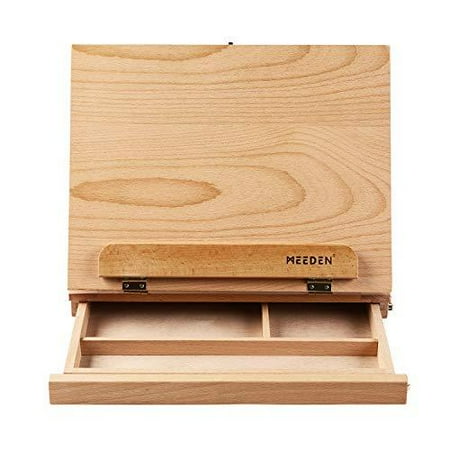 MEEDEN Sketchbox Tabletop Easel Box with Storage Box, Adjustable ...