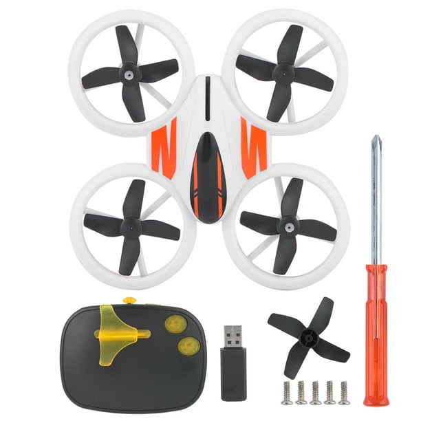 Drone naranja y blanco con luces LED para aventuras aéreas ...