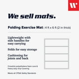 We Sell Mats Folding Personal Fitness Exercise Mat, 4' x 6' Lime Green ...