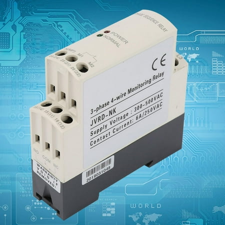 Power Supply Monitor Relay Phase Sequence Voltage Monitoring AC 50/60Hz ...