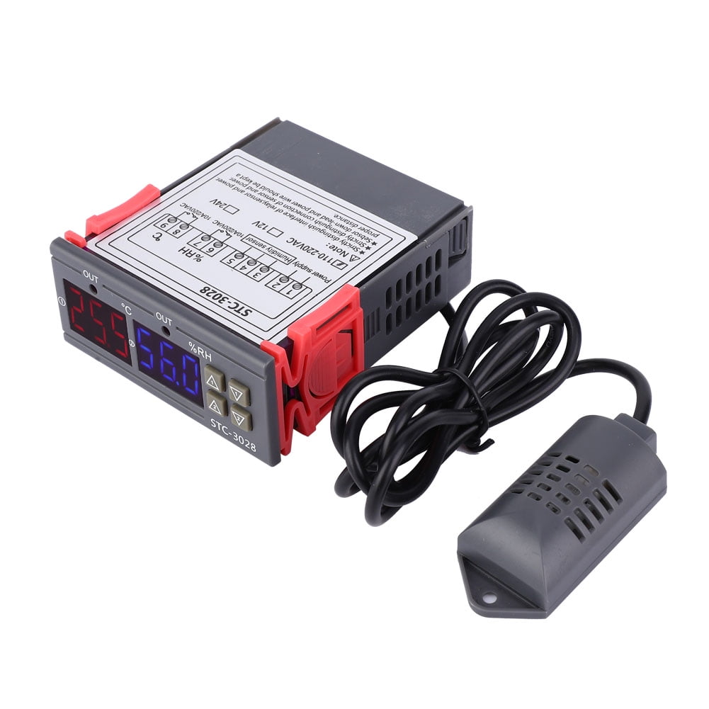 Control de humedad, pantalla digital Temperatura y termostato ABS ...