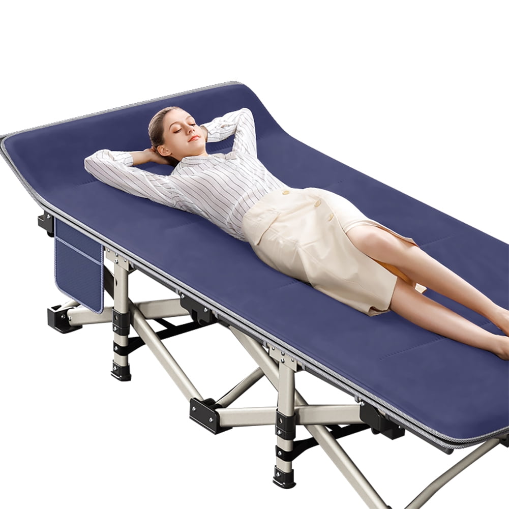 FICISOG Folding Camping Cots,900lbs Double Layer Oxford Strong Heavy ...