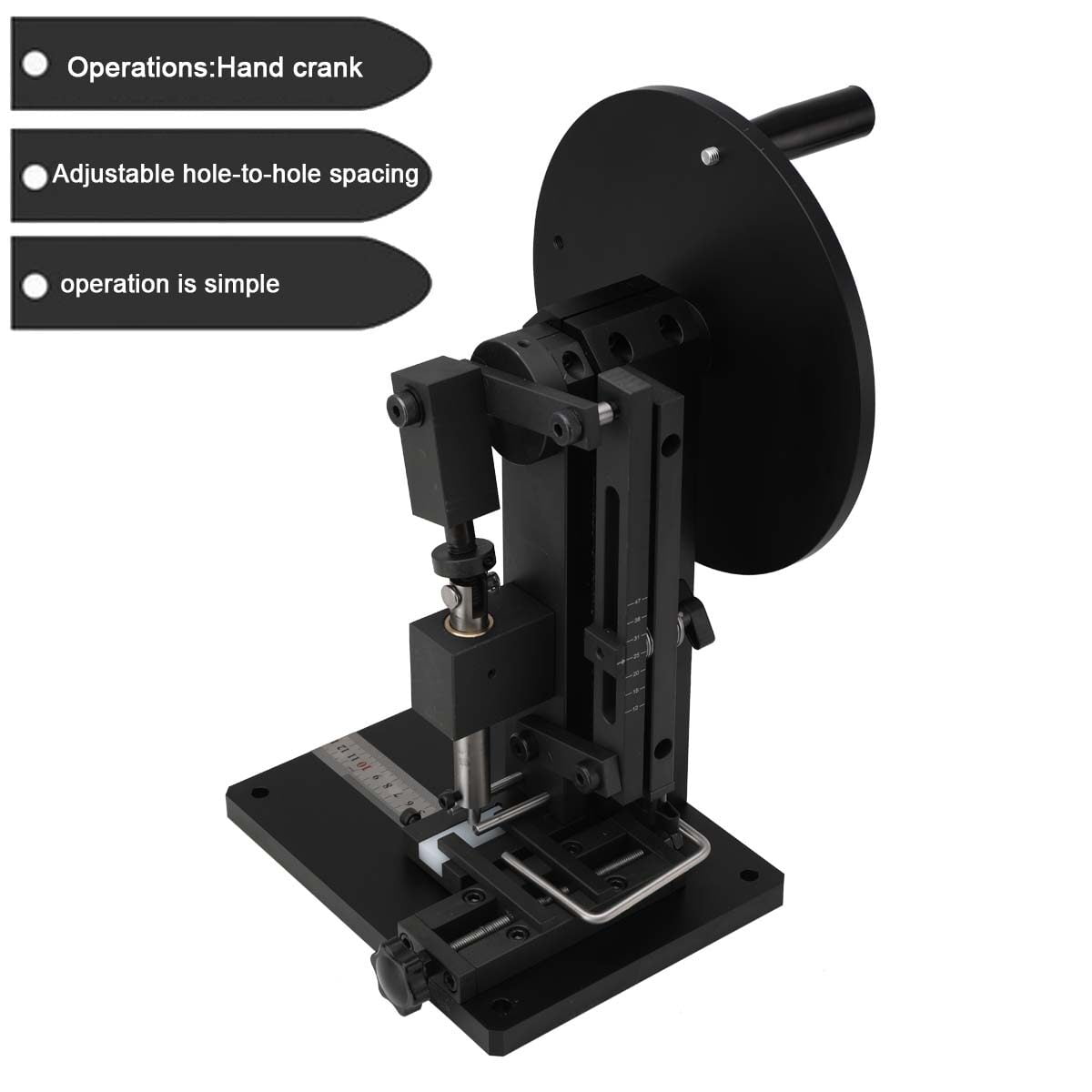 ECUTEE leather Belt Punching Machine Multi-function Hand Crank Belt ...